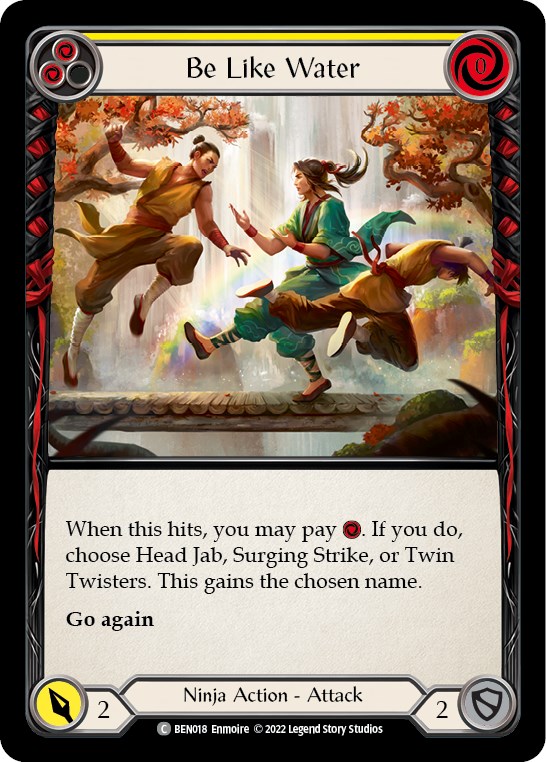 Be Like Water (Yellow) - Blitz Deck: Outsiders - Benji - Flesh and ...