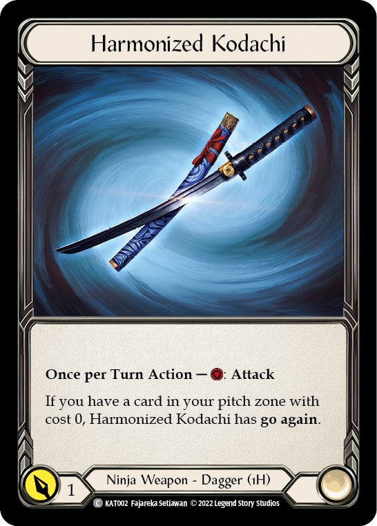 Harmonized Kodachi - Blitz Deck: Outsiders - Katsu - Flesh and Blood TCG
