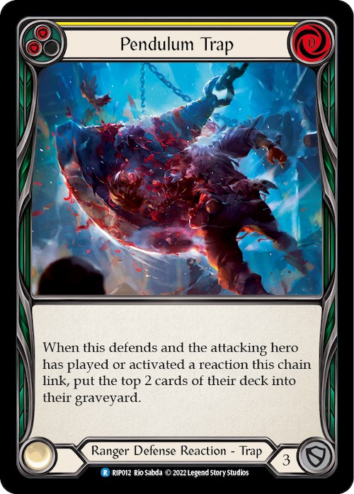 Pendulum Trap (Yellow) - Blitz Deck: Outsiders - Riptide - Flesh and ...
