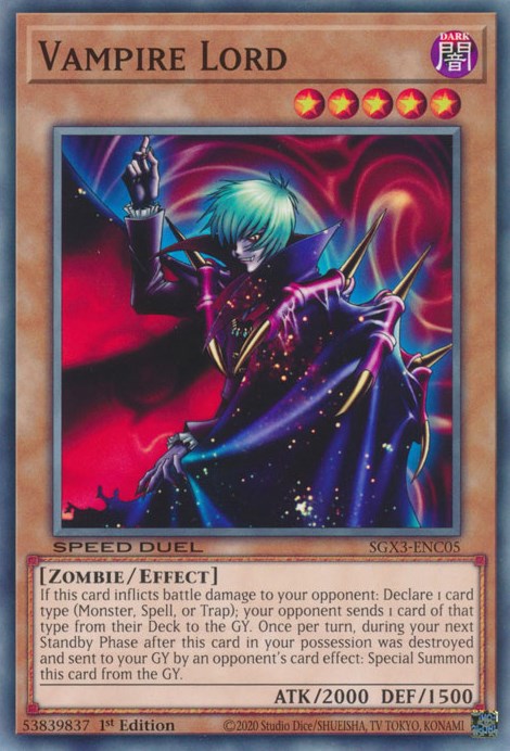Vampire Lord - Speed Duel GX: Duelists of Shadows - YuGiOh