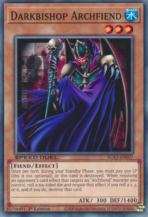 Darkbishop Archfiend - Speed Duel GX: Duelists of Shadows - YuGiOh
