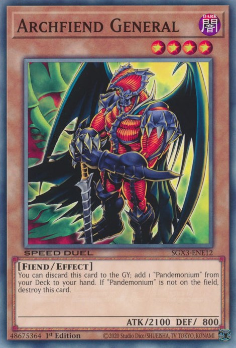 Archfiend General - Speed Duel GX: Duelists of Shadows - YuGiOh