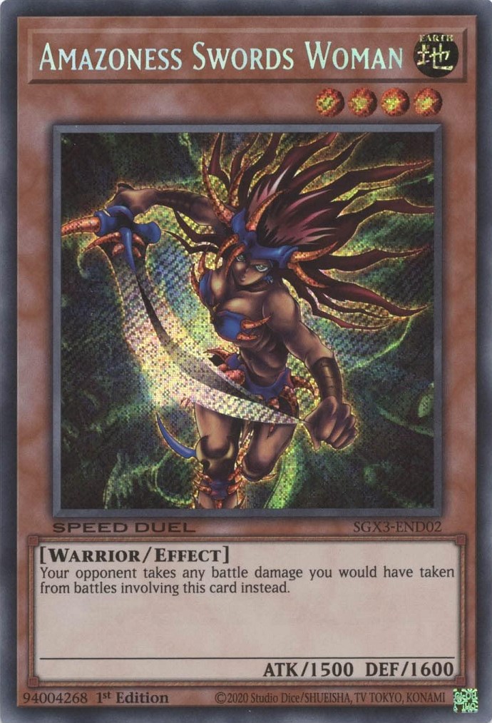 Amazoness Swords Woman (Secret Rare) - Speed Duel GX: Duelists of Shadows - YuGiOh
