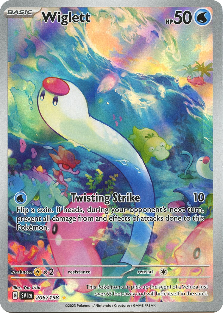 Wiglett - 206/198 - SV01: Scarlet & Violet Base Set - Pokemon