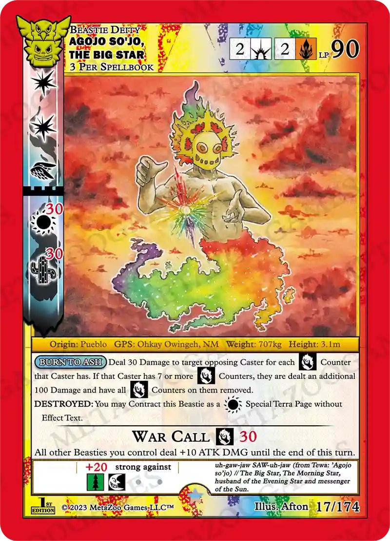 Agojo So'Jo, the Big Star - Native: First Edition - MetaZoo