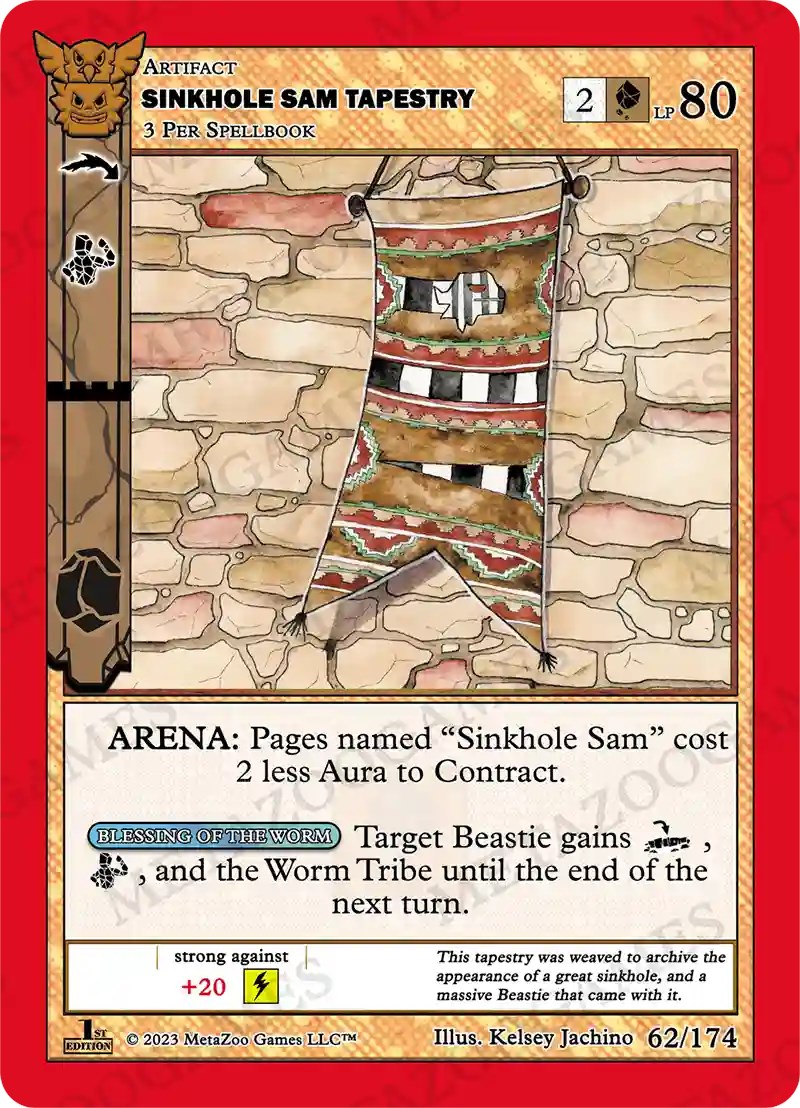 Sinkhole Sam Tapestry - Native: First Edition - MetaZoo