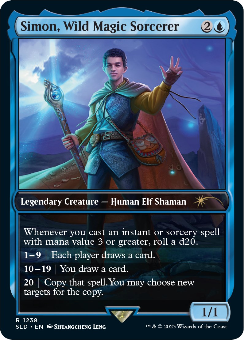 Simon, Wild Magic Sorcerer - Secret Lair Drop Series - Magic: The Gathering