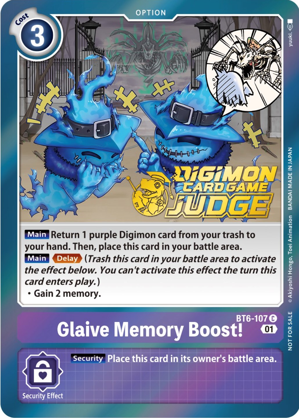 Glaive Memory Boost! (Judge Pack 3) - Double Diamond - Digimon Card Game
