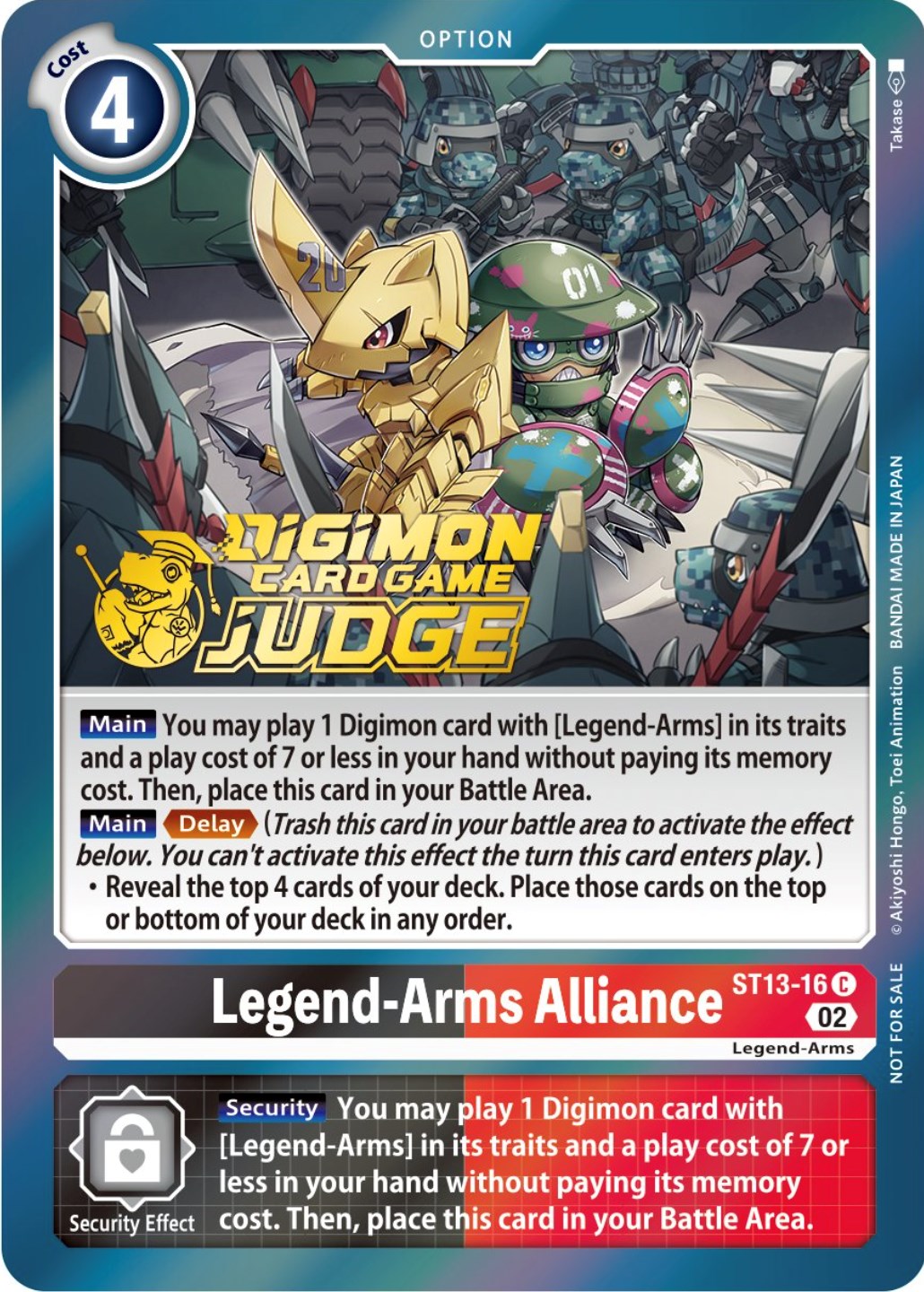 Legend-Arms Alliance (Judge Pack 3) - Starter Deck 13: Ragnaloardmon ...