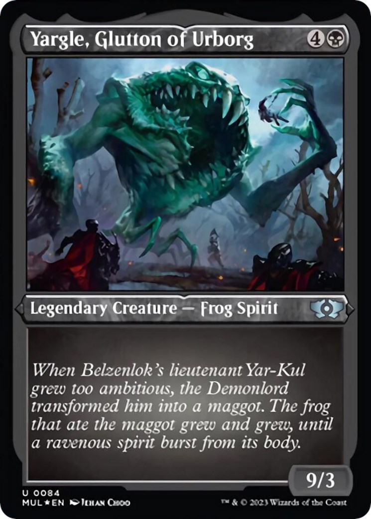 Yargle Glutton Of Urborg Foil Etched March Of The Machine