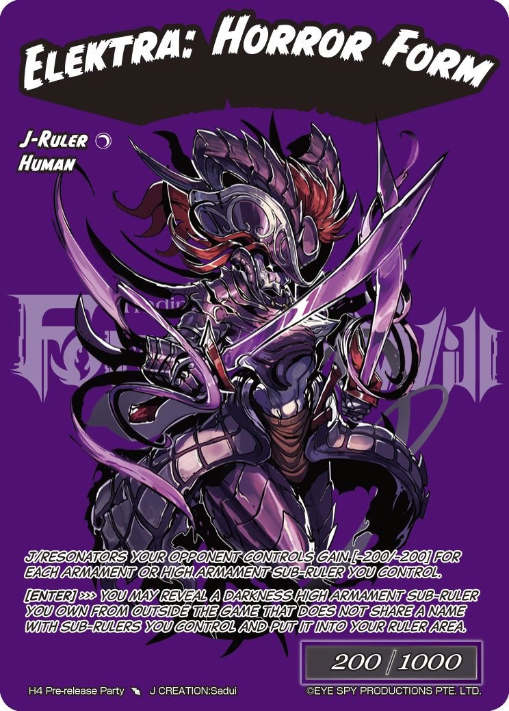Armament Upgrade // Elektra: Horror Form - Promo Cards - Force of Will