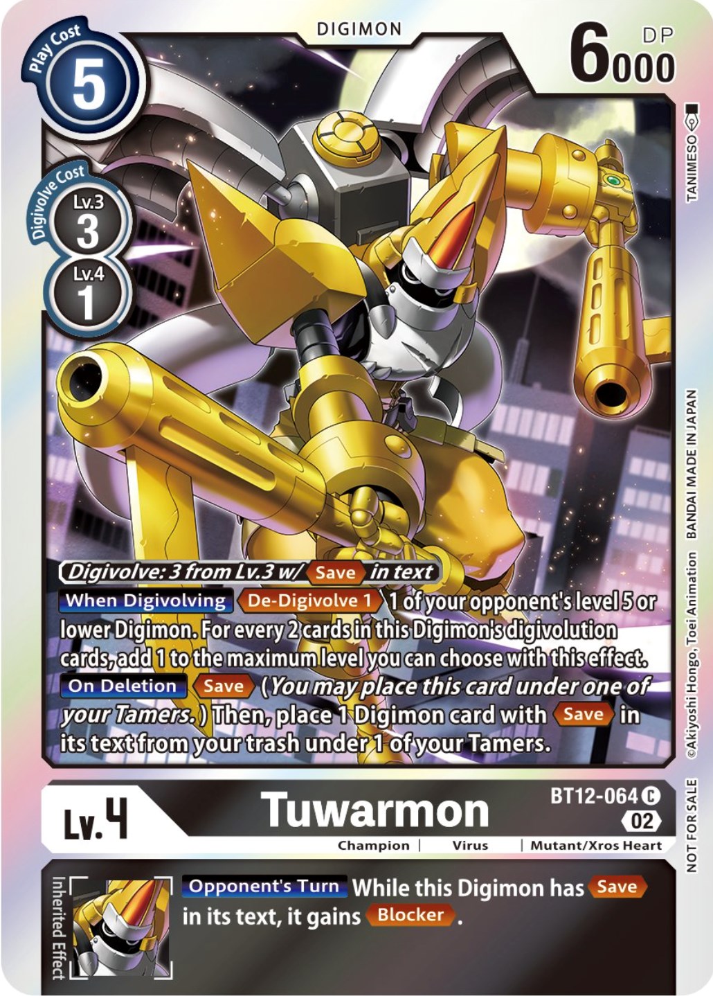 Tuwarmon (Box Topper) - Across Time - Digimon Card Game
