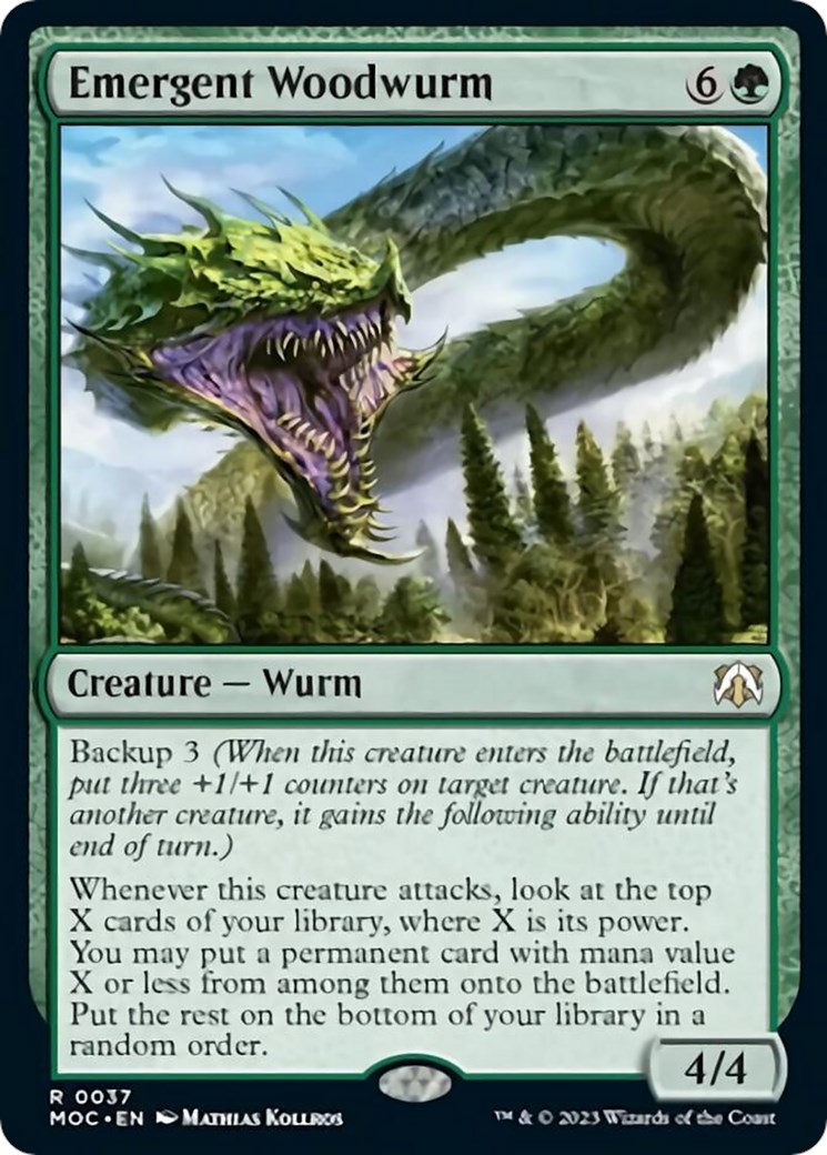 Emergent Woodwurm - Commander: March of the Machine - Magic: The Gathering
