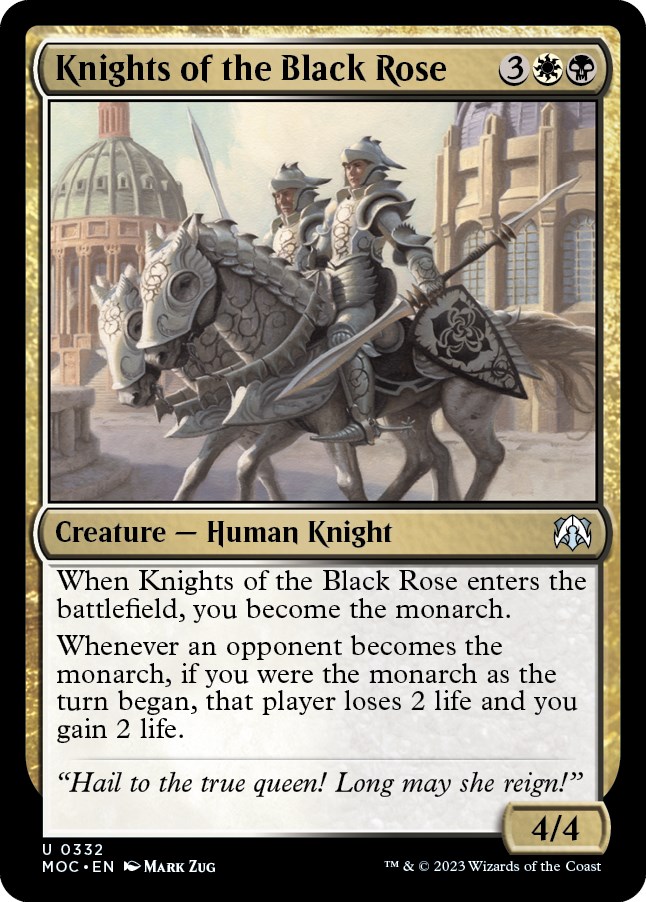 Knights of the Black Rose - Commander: March of the Machine - Magic ...