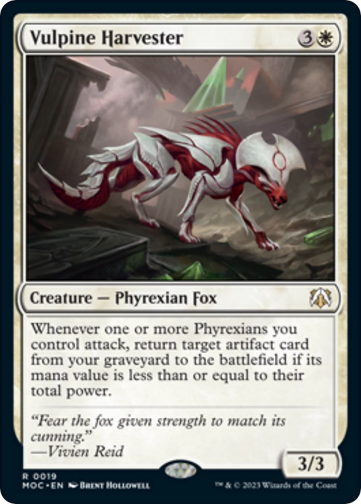 Vulpine Harvester - Commander: March of the Machine - Magic: The Gathering