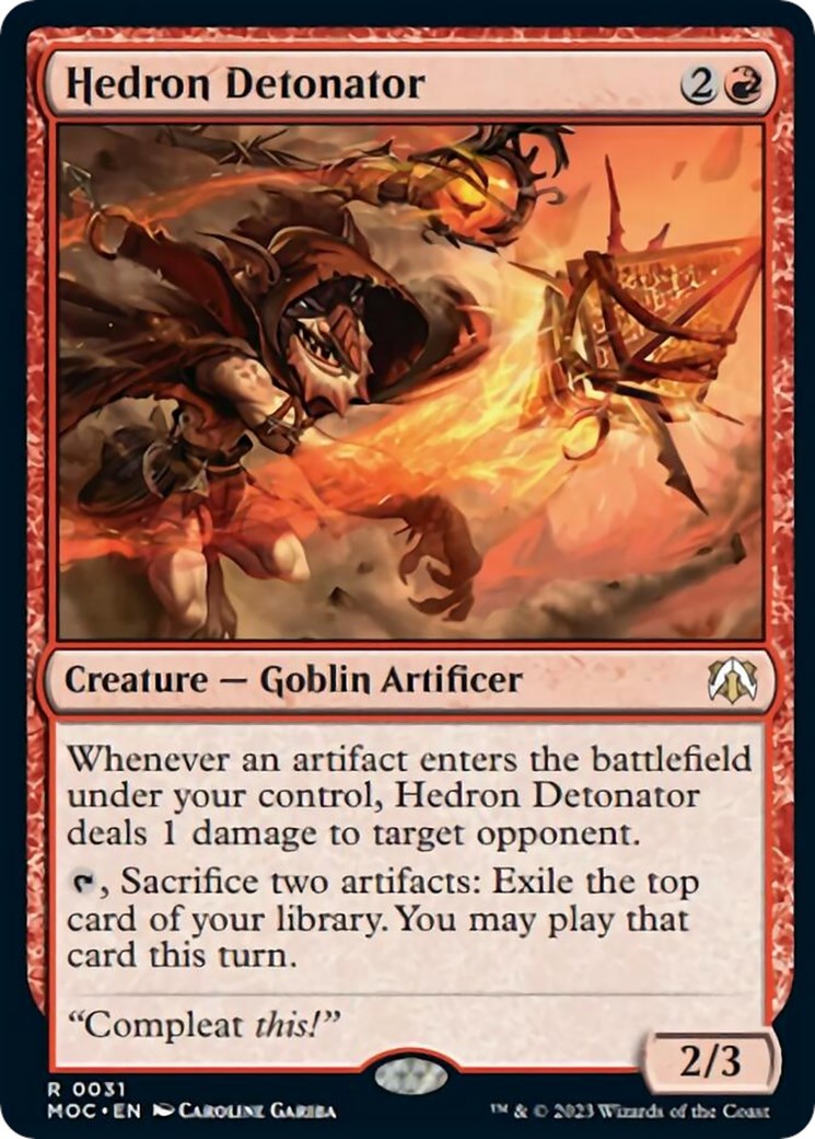 Hedron Detonator - Commander: March of the Machine - Magic: The Gathering