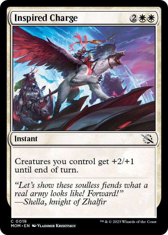 Inspired Charge - March of the Machine - Magic: The Gathering