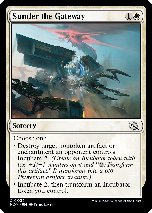 Sunder the Gateway - March of the Machine - Magic: The Gathering