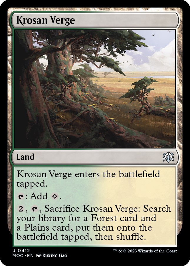 Krosan Verge - Commander: March of the Machine - Magic: The Gathering