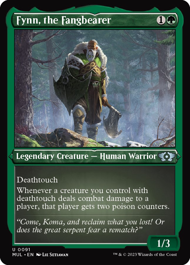 Fynn, the Fangbearer (Foil Etched) - March of the Machine: Multiverse ...