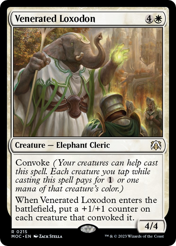 Venerated Loxodon - Commander: March of the Machine - Magic: The Gathering
