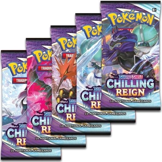 Chilling Reign Booster Pack Art Bundle [Set of 5] - SWSH06: Chilling ...