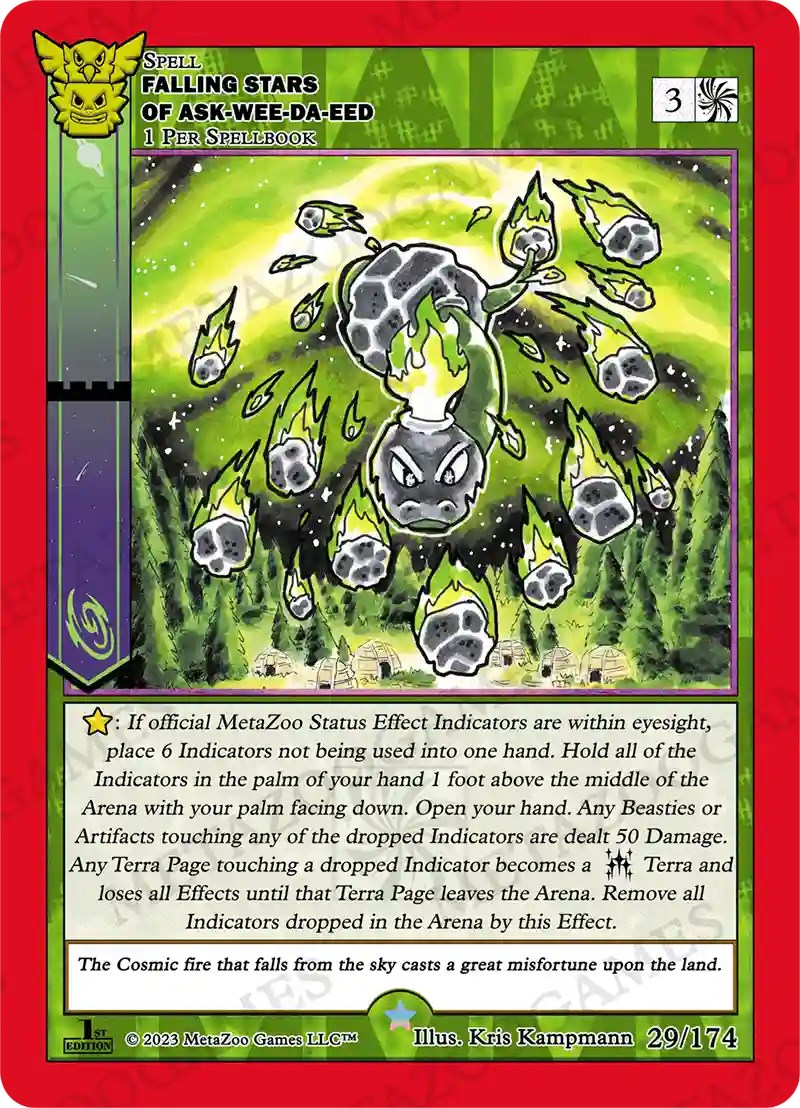 Falling Stars of Ask-wee-da-eed - Native: First Edition - MetaZoo