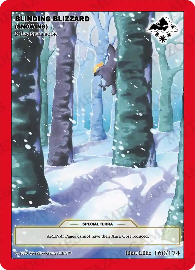 Blinding Blizzard (Snowing) - Native: First Edition - MetaZoo