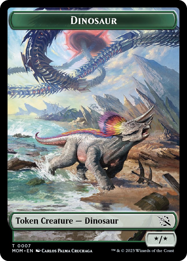 Dinosaur Token - March of the Machine - Magic: The Gathering