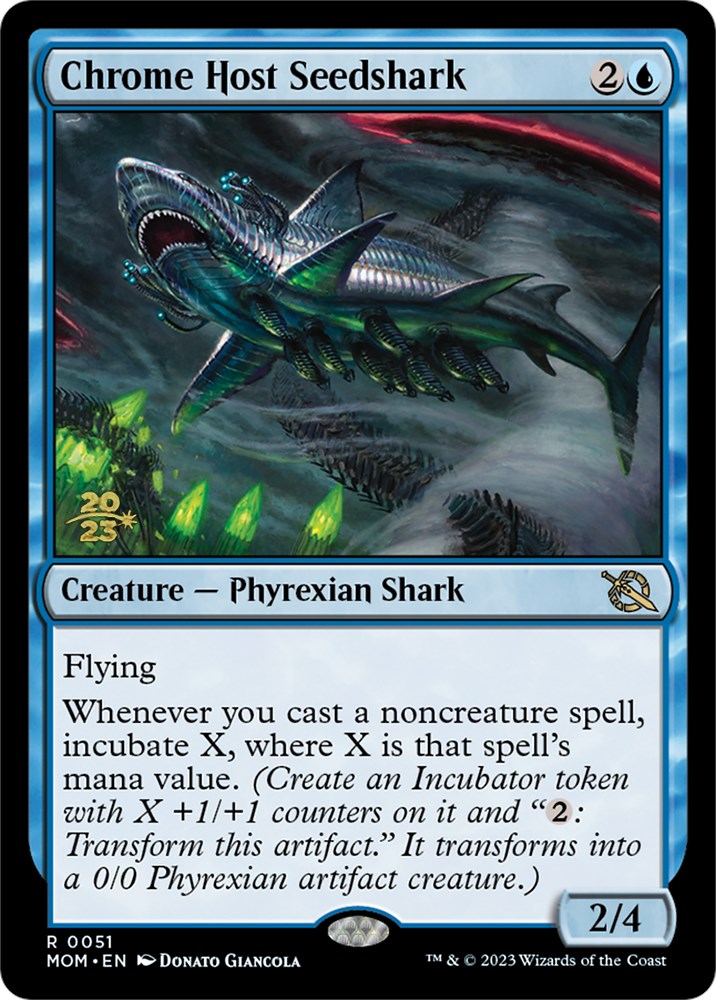 Chrome Host Seedshark - Prerelease Cards - Magic: The Gathering