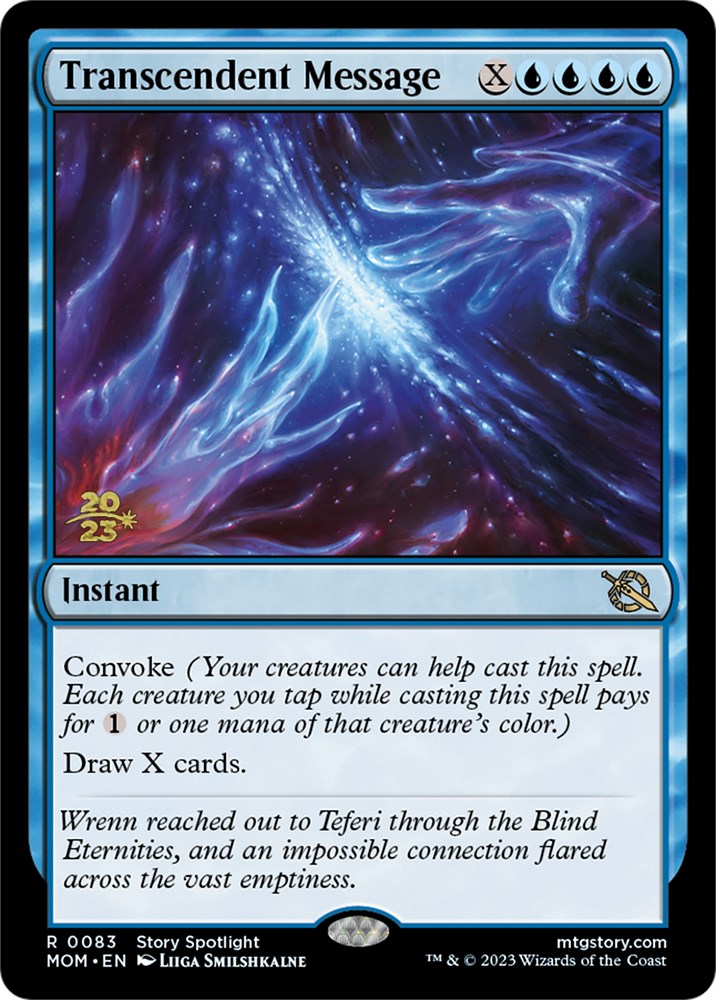 Transcendent Message - Prerelease Cards - Magic: The Gathering