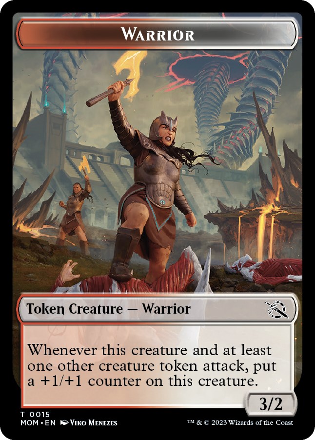 Warrior // Vampire Double-Sided Token - March of the Machine - Magic ...