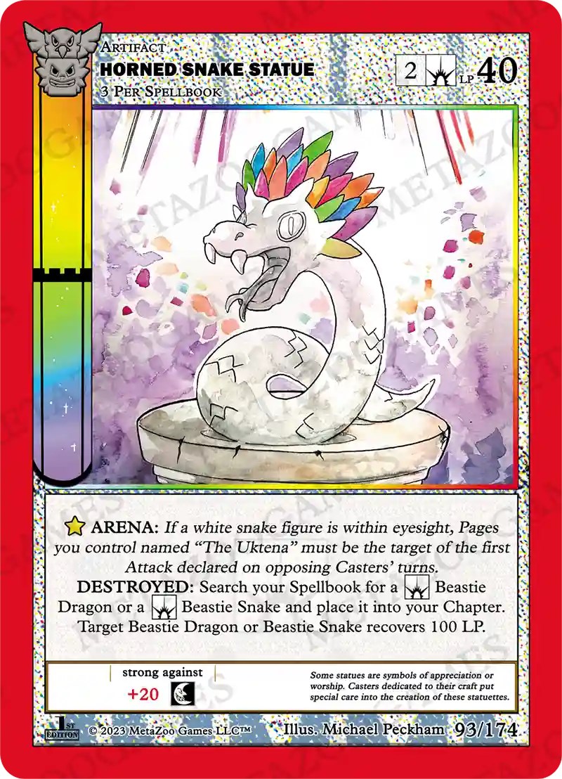 Horned Snake Statue - Native: First Edition - MetaZoo