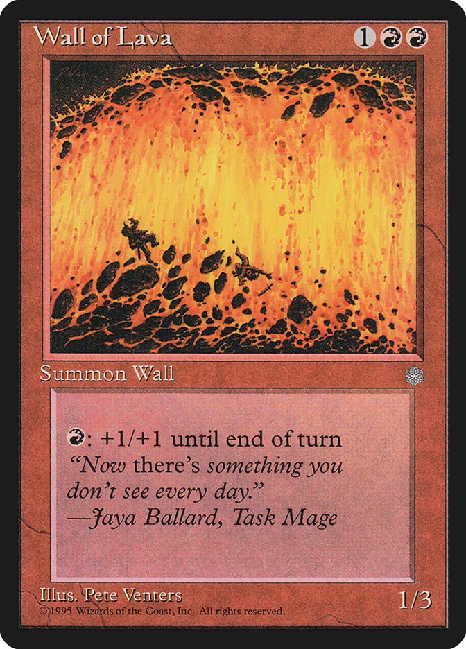 Wall of Lava - Ice Age - Magic: The Gathering