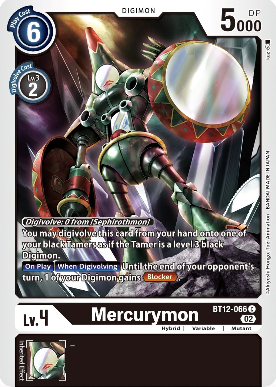 Mercurymon - Across Time - Digimon Card Game