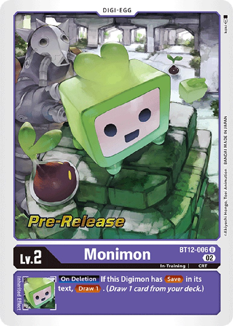 Monimon - Across Time Pre-Release Cards - Digimon Card Game