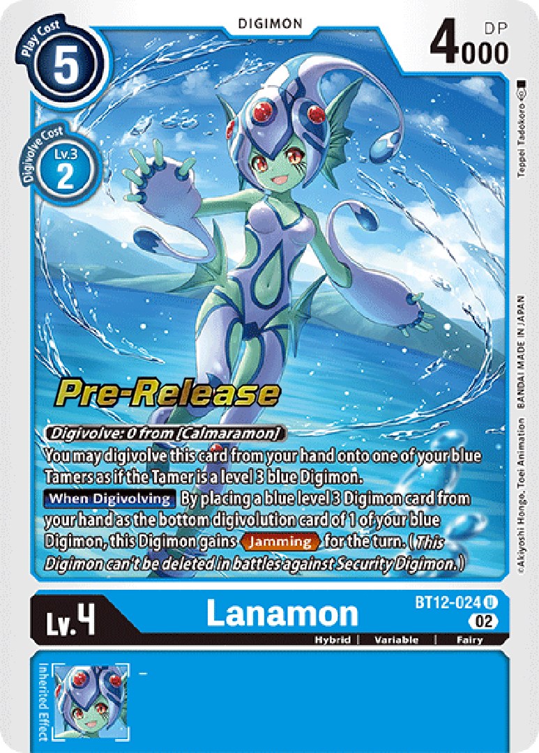 Lanamon - Across Time Pre-Release Cards - Digimon Card Game