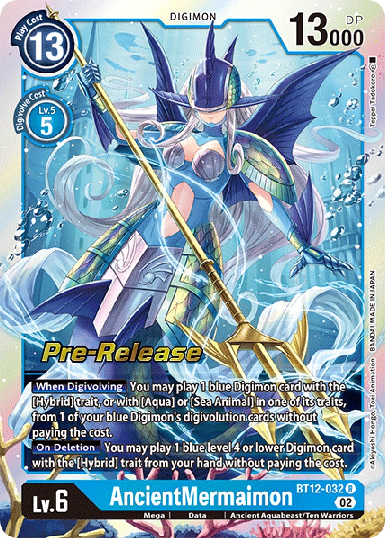 AncientMermaimon - Across Time Pre-Release Cards - Digimon Card Game