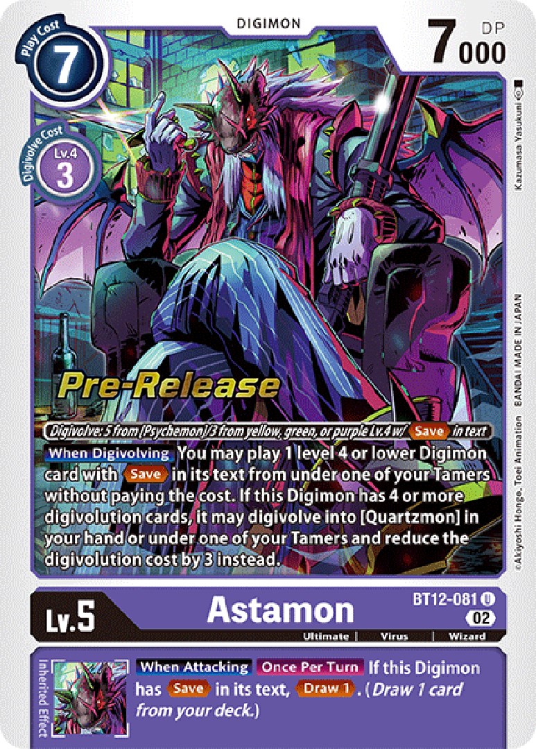 Astamon - Across Time Pre-Release Cards - Digimon Card Game