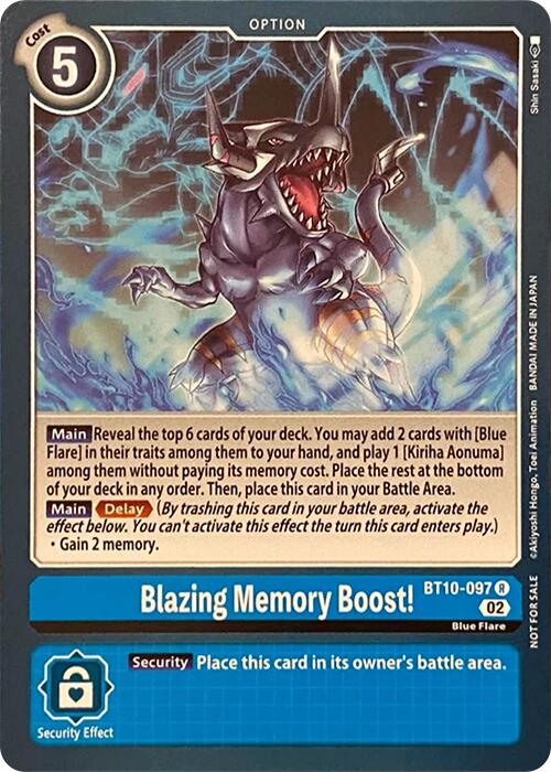 Blazing Memory Boost! - Revision Pack Cards - Digimon Card Game