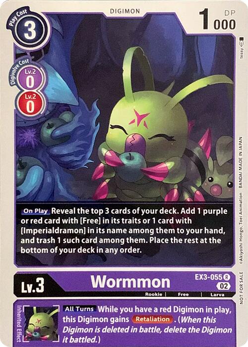 Wormmon - Revision Pack Cards - Digimon Card Game