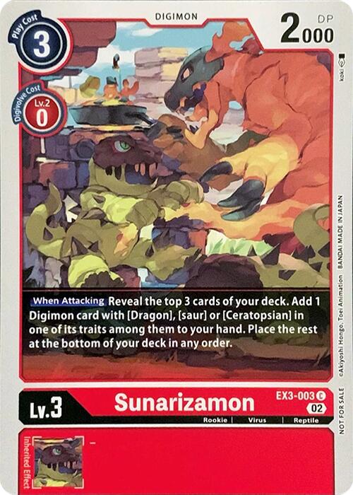 Sunarizamon - Revision Pack Cards - Digimon Card Game