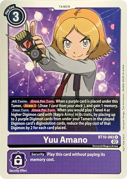 Yuu Amano - Revision Pack Cards - Digimon Card Game