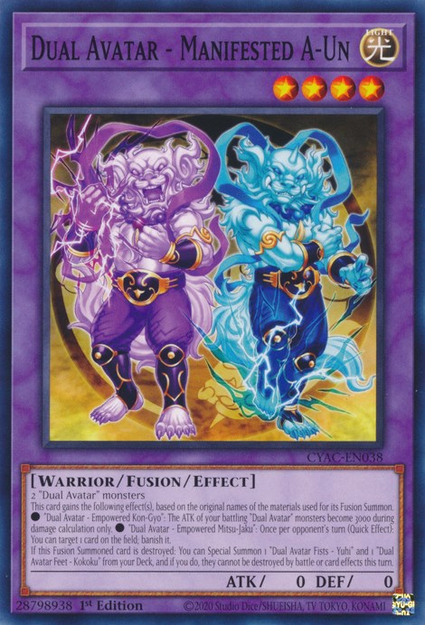 Dual Avatar - Manifested A-Un - Cyberstorm Access - YuGiOh