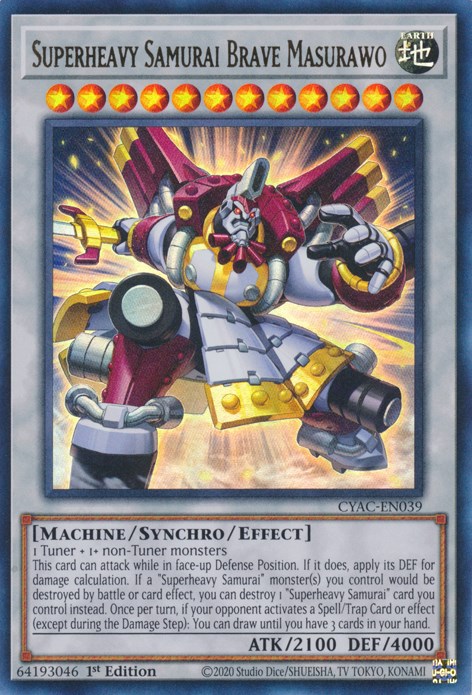 Superheavy Samurai Brave Masurawo - Cyberstorm Access - YuGiOh