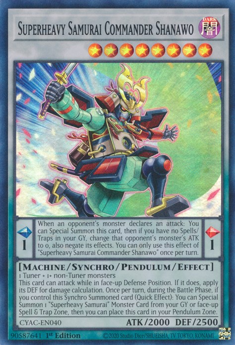 Superheavy Samurai Commander Shanawo - Cyberstorm Access - YuGiOh