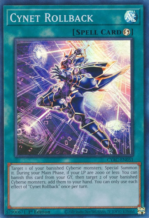 Cynet Rollback - Cyberstorm Access - YuGiOh
