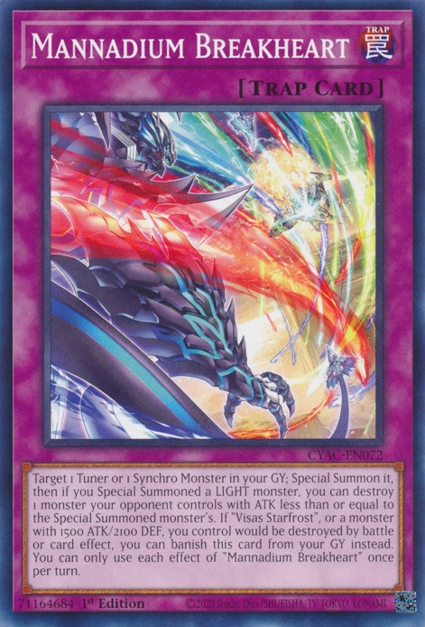 Mannadium Breakheart - Cyberstorm Access - YuGiOh