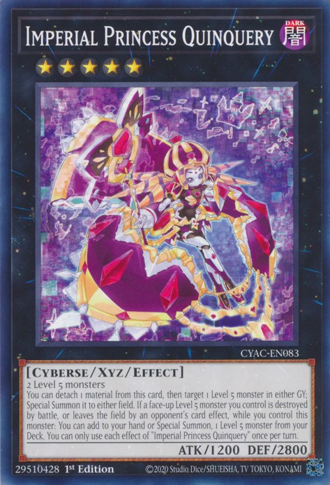 Imperial Princess Quinquery - Cyberstorm Access - YuGiOh
