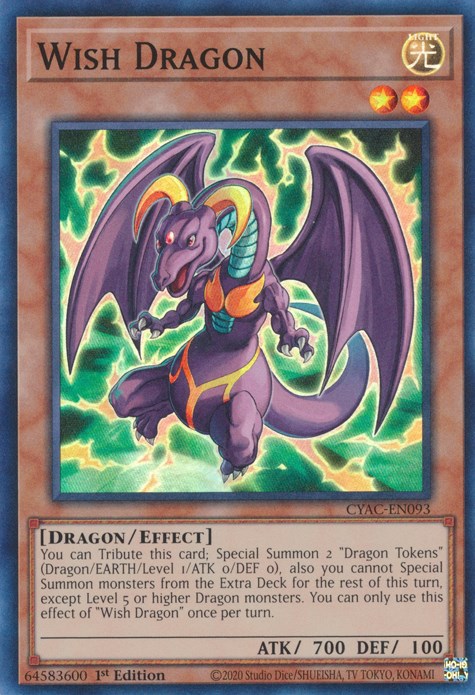 Wish Dragon - Cyberstorm Access - YuGiOh